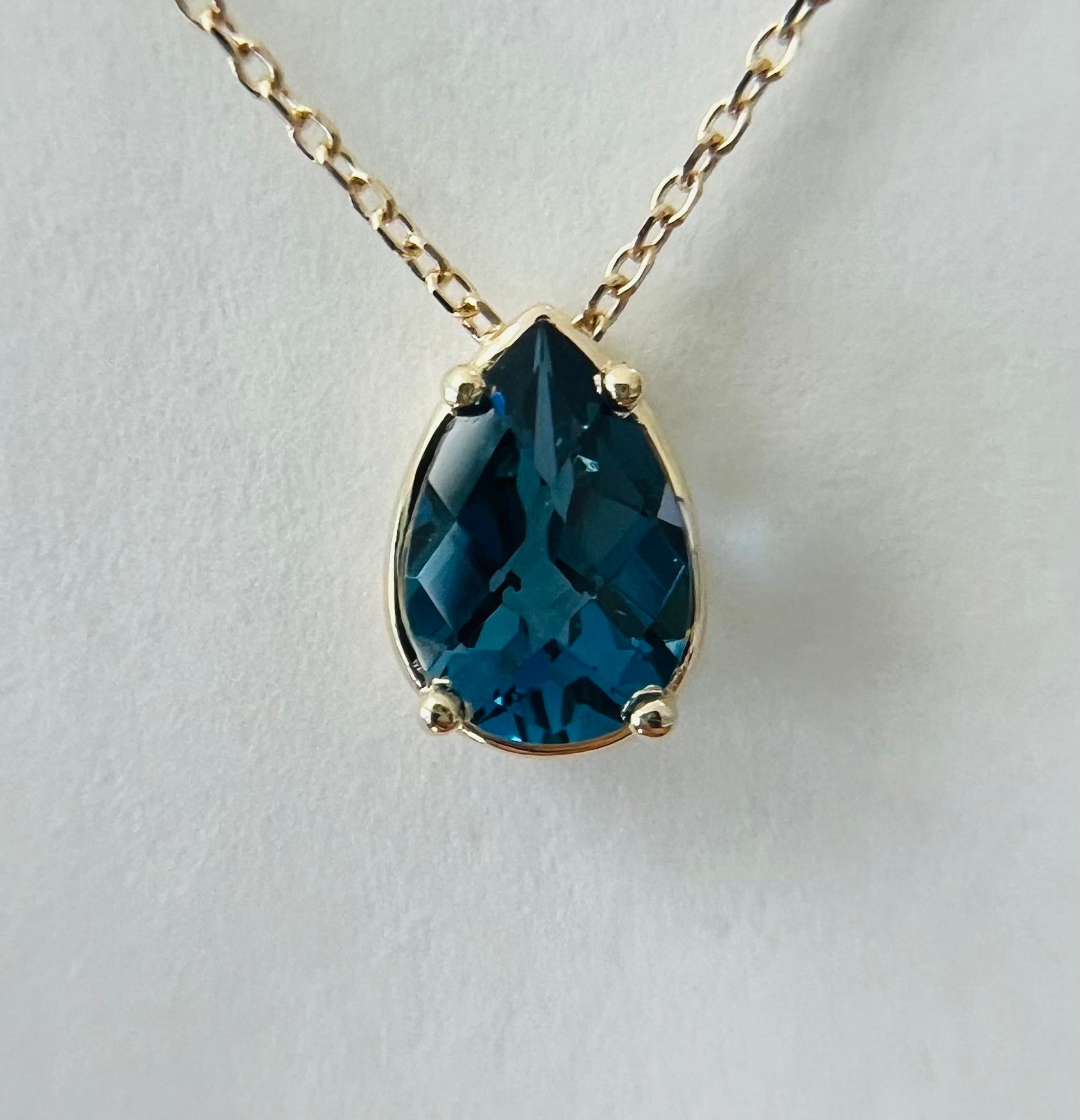 14k Yellow Gold Droplet Necklace | Coast GoldWorks